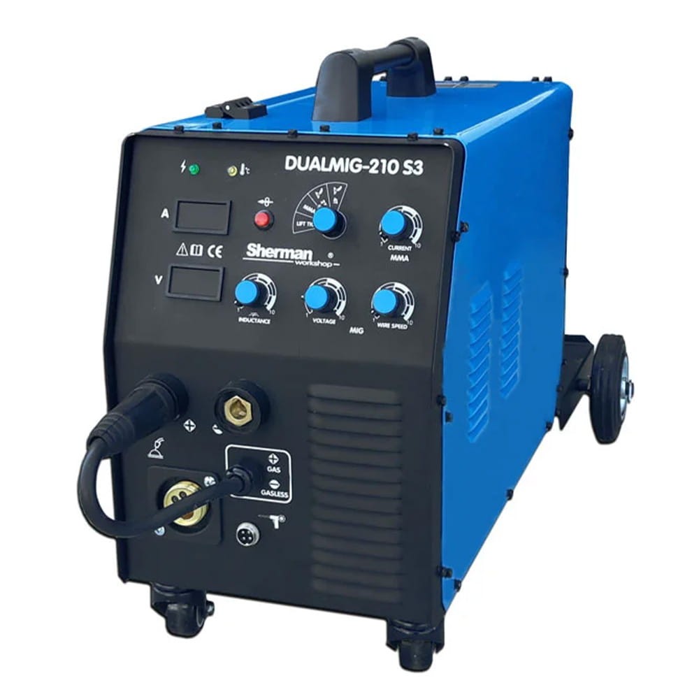 Spawarka inwertorowa MIG/MAG Sherman DUALMIG 210 S3 + MMA/TIG LIFT ...