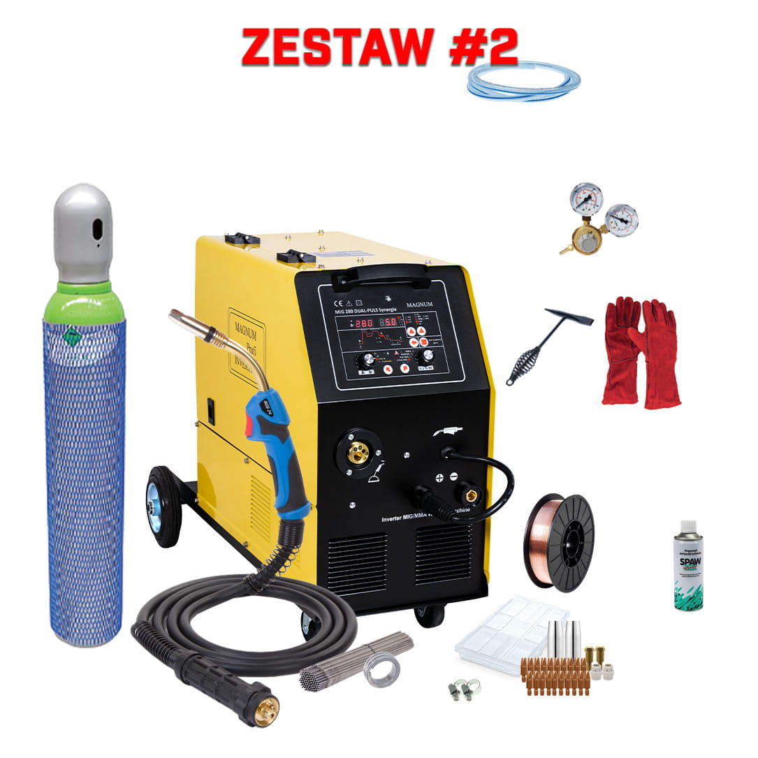 Spawarka inwertorowa MIG/MAG Magnum MIG 280 DUAL PULS - zestaw #2 ...
